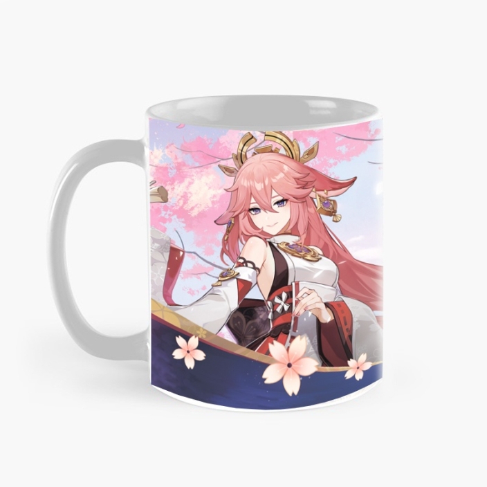 Genshin Impact Coffee Mug - Yae Miko & Raiden Shogun