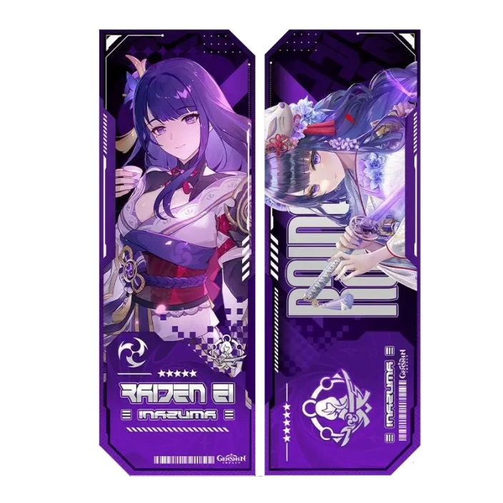 Genshin Impact Inazuma Двустранен Книгоразделител - Raiden Shogun